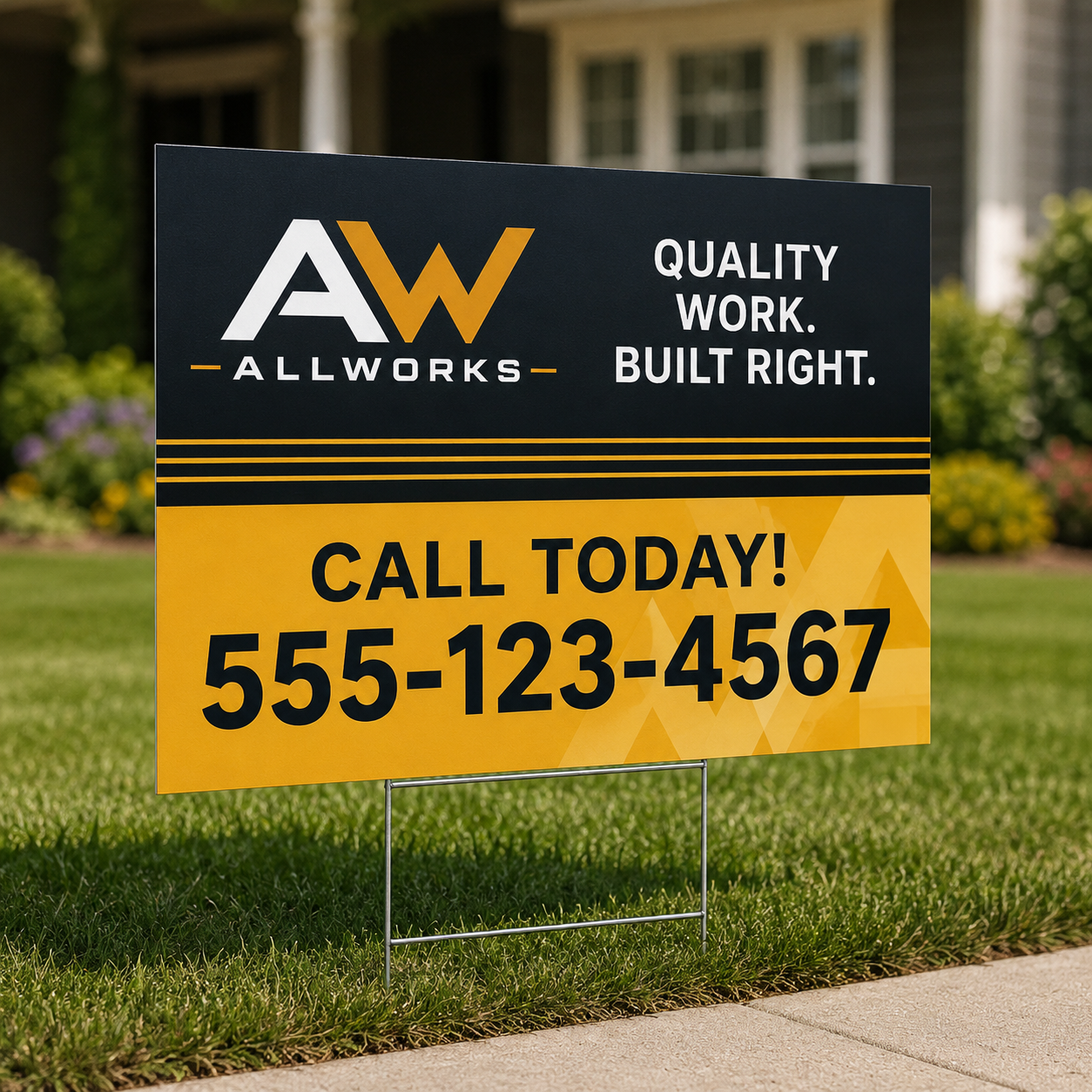 Custom Business Yard Signs | Full Color Corrugated Plastic Signs ...